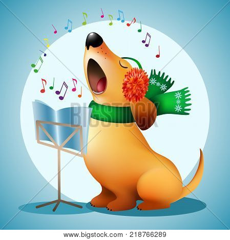 Singing Dog Clipart Pictures