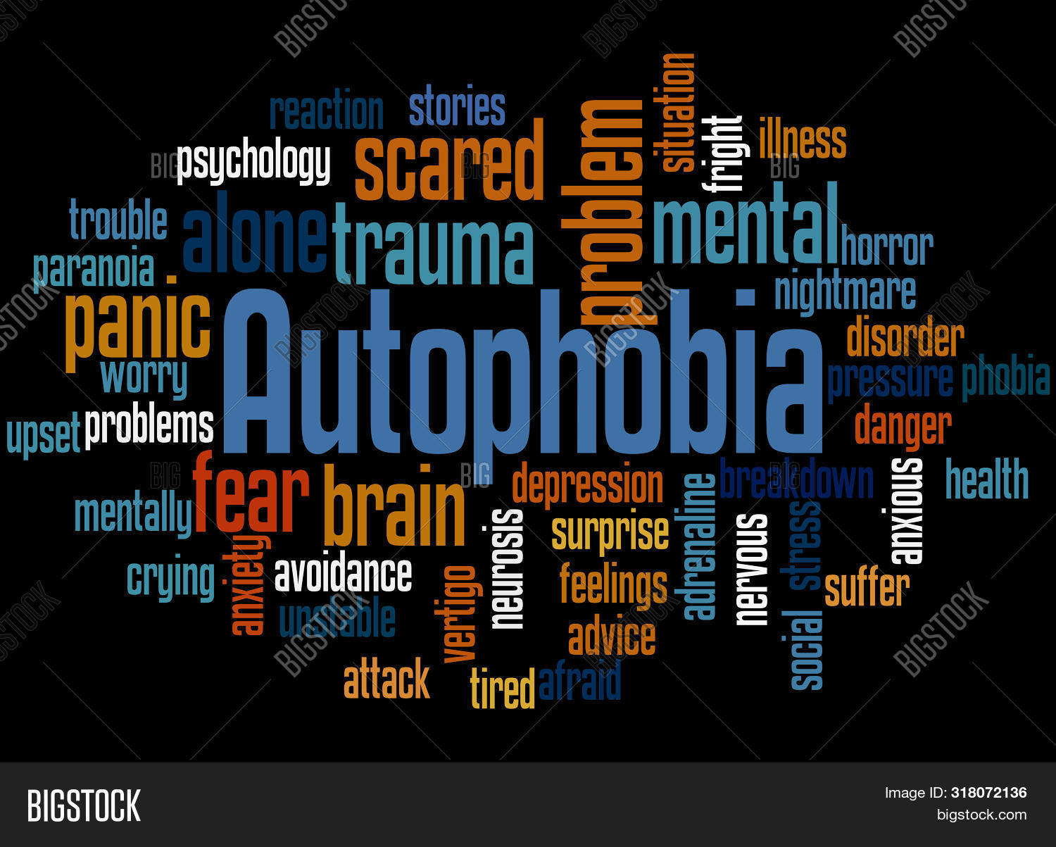 Autophobia Fear Being Image & Photo (Free Trial) | Bigstock