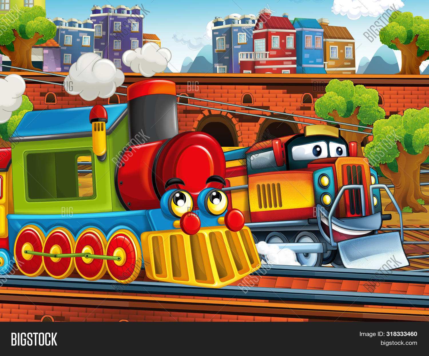 Cartoon Steam Old Image & Photo (Free Trial) | Bigstock