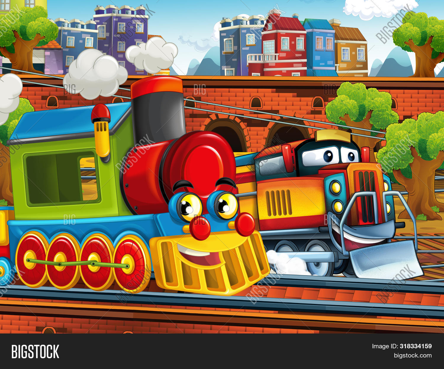 Cartoon Steam Old Image & Photo (Free Trial) | Bigstock