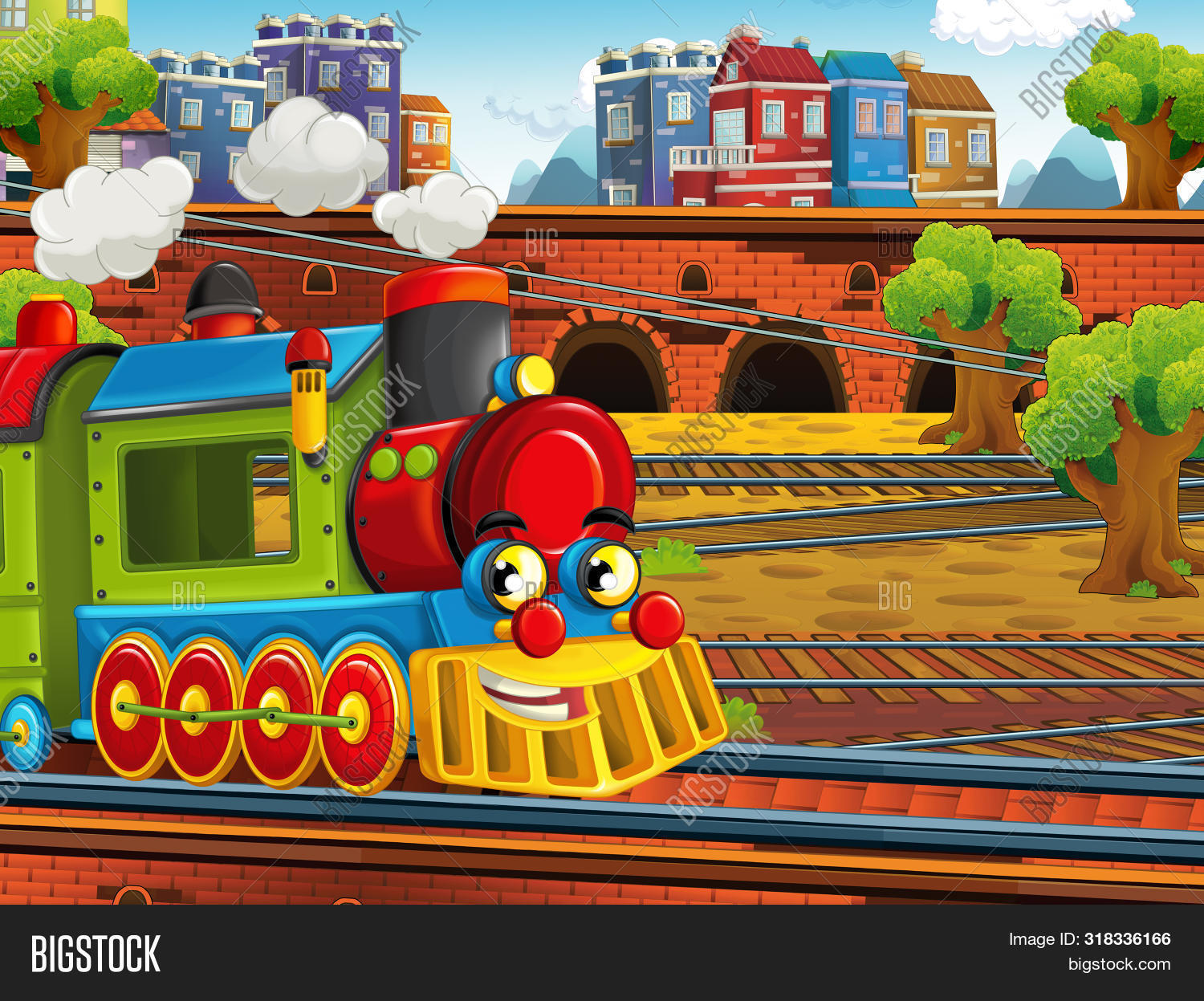 Cartoon Steam Old Image & Photo (Free Trial) | Bigstock