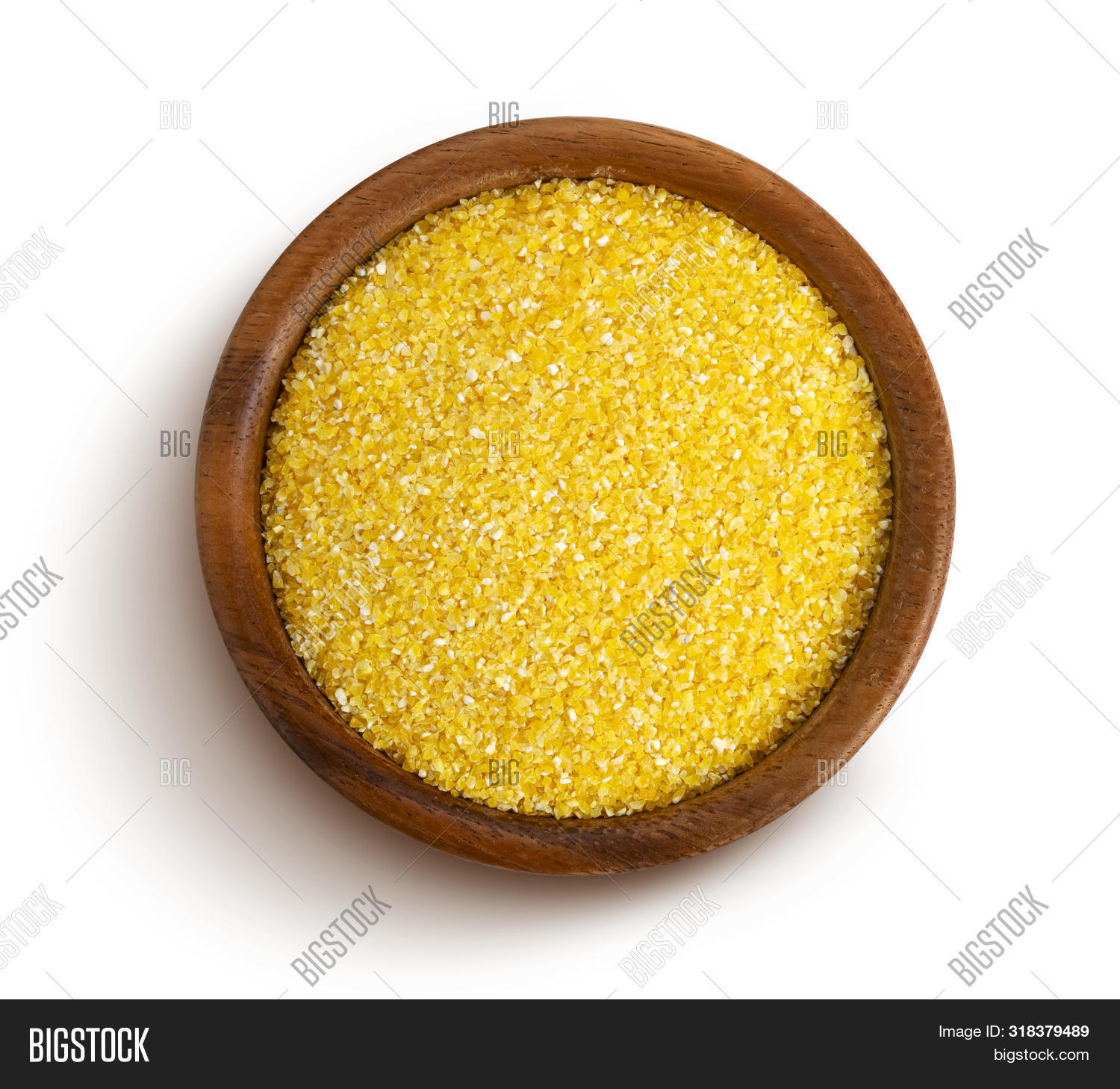 Corn Grits Isolated On Image & Photo (Free Trial) | Bigstock