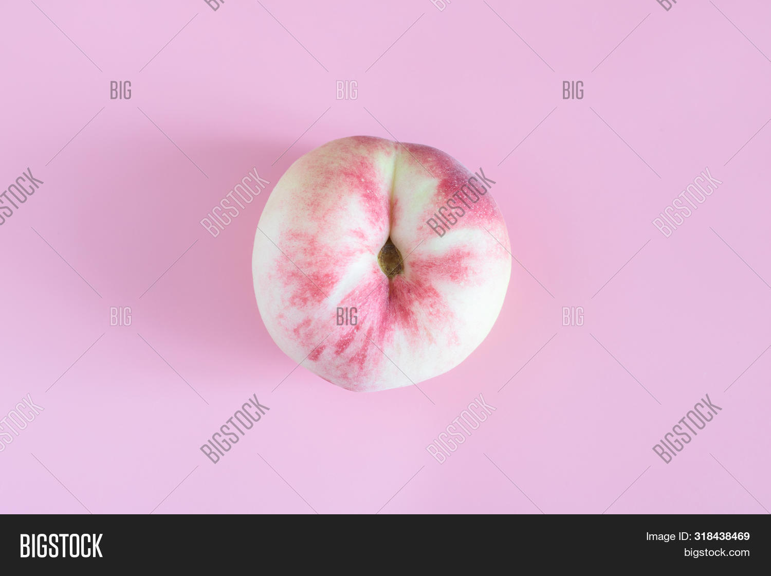 Flat Peach Isolated On Image & Photo (Free Trial) | Bigstock
