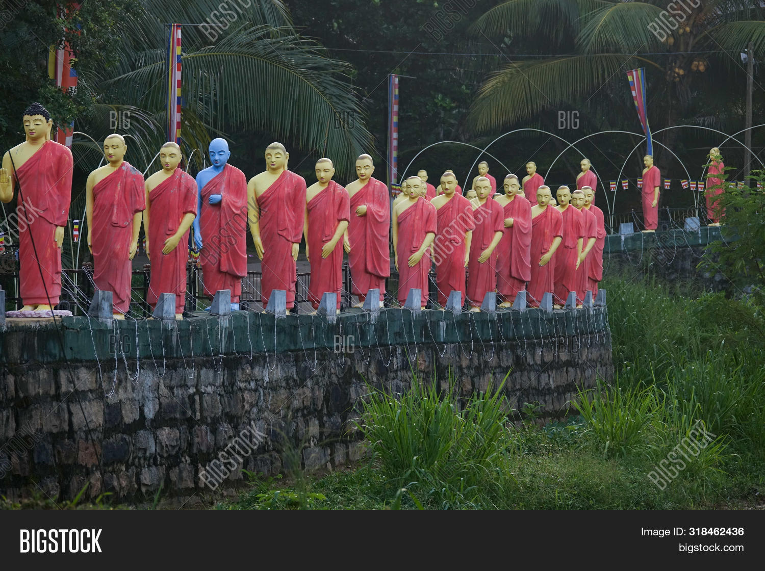 Statues Monks Standing Image & Photo (Free Trial) | Bigstock