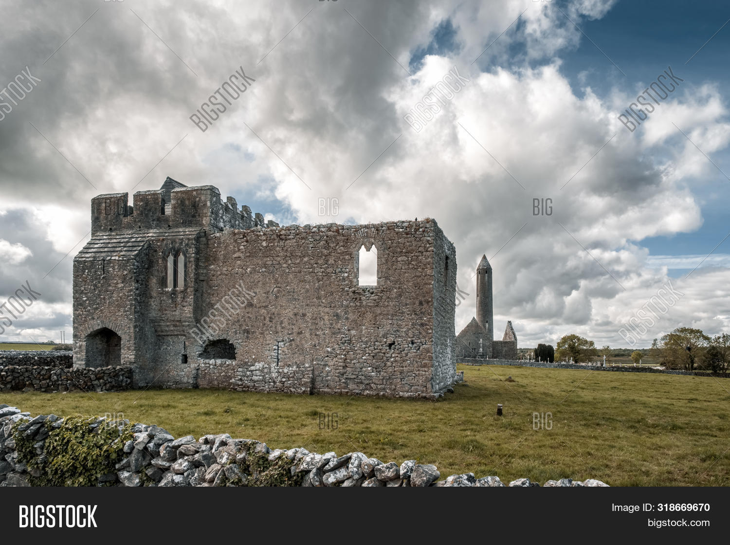 Kilmacduagh Monastery Image & Photo (Free Trial) | Bigstock