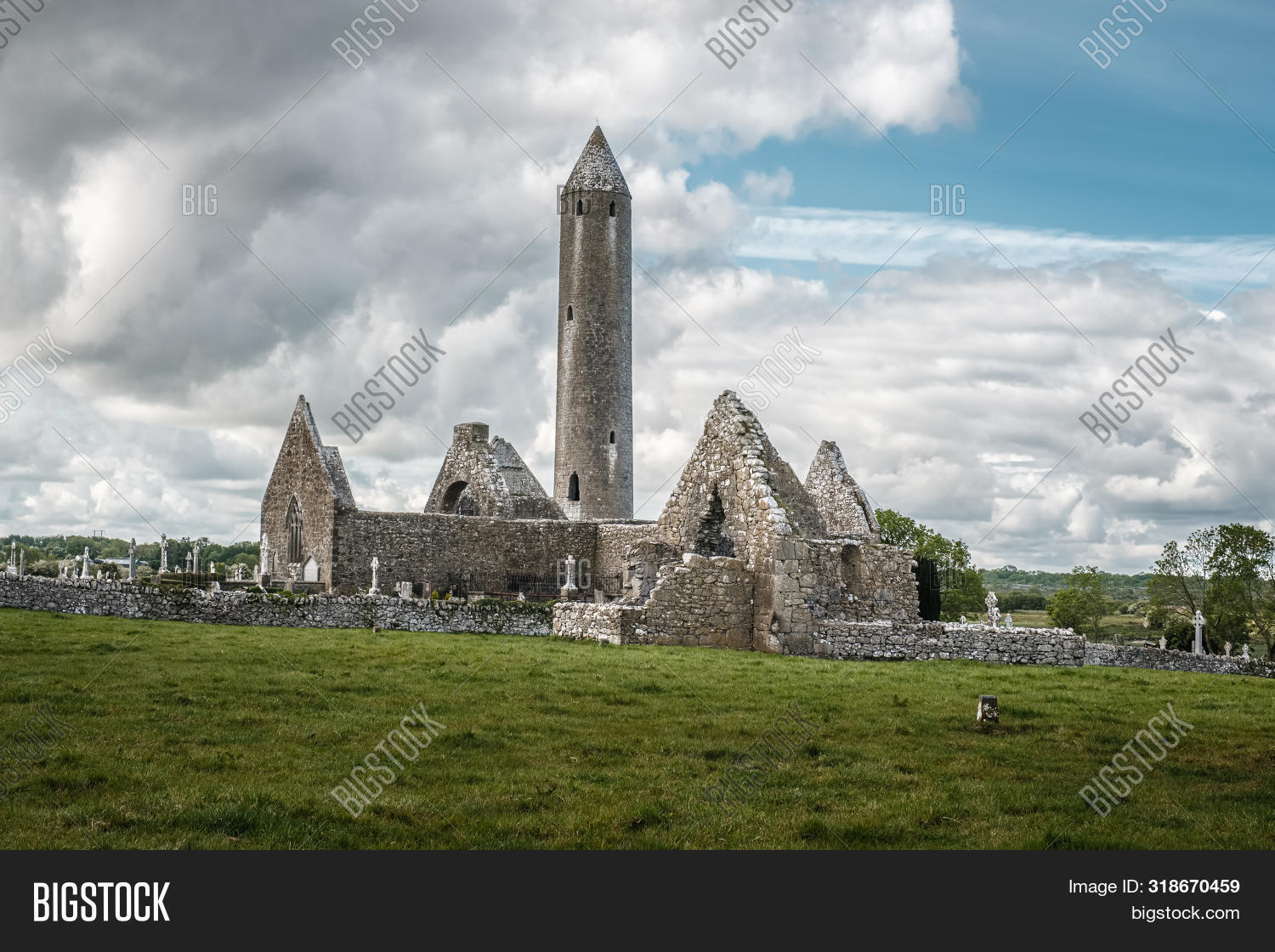 Kilmacduagh Monastery Image & Photo (Free Trial) | Bigstock