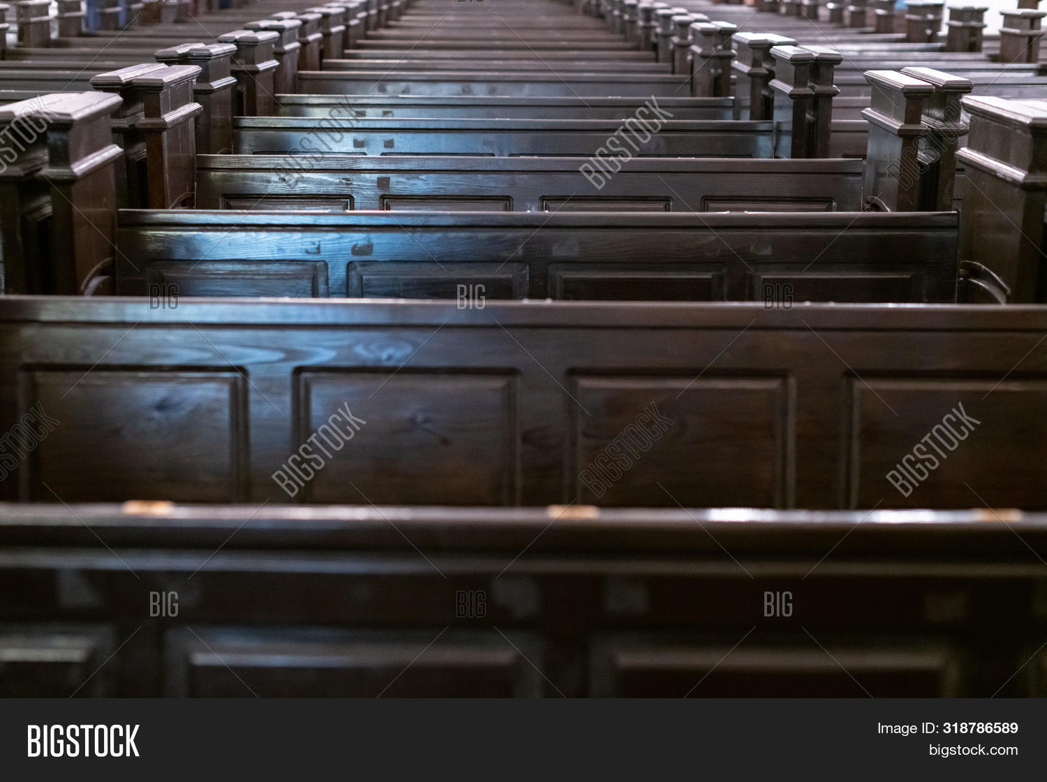 Cathedral Pews. Rows Image & Photo (Free Trial) | Bigstock