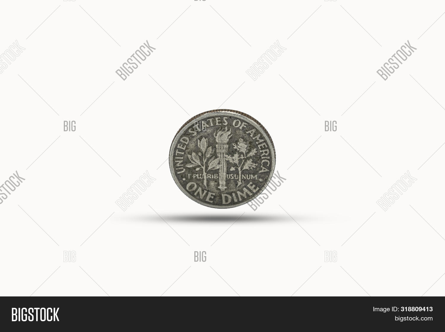 Closeup One Dime Coin Image & Photo (Free Trial) | Bigstock