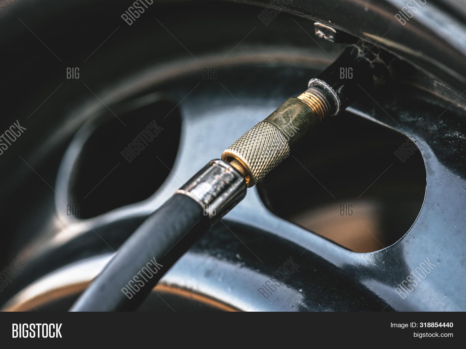 Car Wheel Air Pump On Image & Photo (Free Trial) | Bigstock