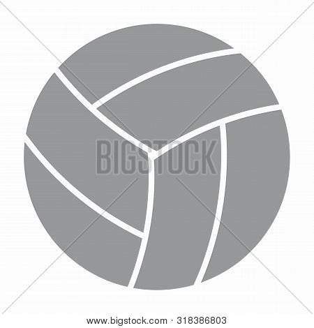 Gray Volley Ball Icon Vector & Photo (Free Trial) | Bigstock