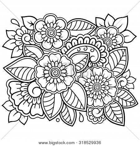 Outline Square Floral Vector & Photo (Free Trial) | Bigstock