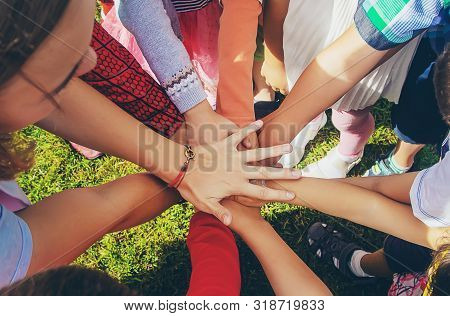 Children Folded Their Image & Photo (Free Trial) | Bigstock