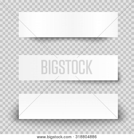 Set Banners Shadows Vector & Photo (Free Trial) | Bigstock