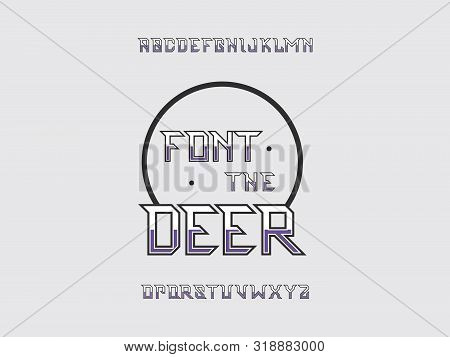 Deer Font. Vector Vector & Photo (Free Trial) | Bigstock