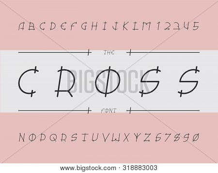 Cross Font. Vector Vector & Photo (Free Trial) | Bigstock