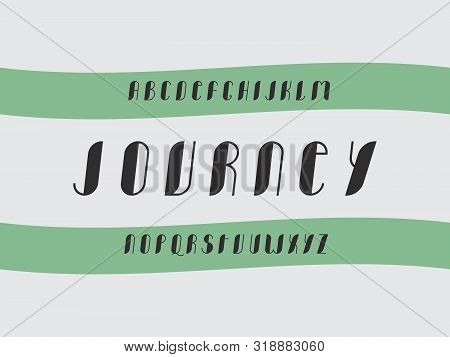 Journey Cursive Font Vector & Photo (Free Trial) | Bigstock