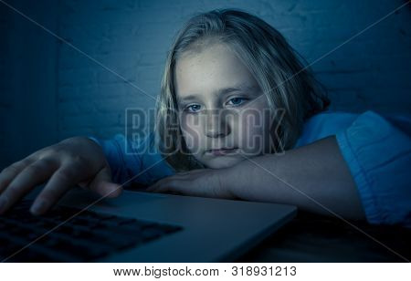 Sad Young Girl Laptop Image & Photo (Free Trial) | Bigstock