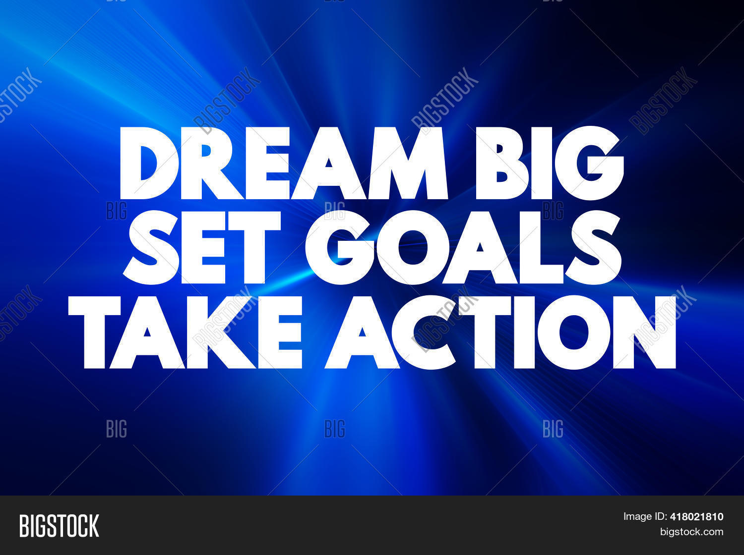 Dream Big Set Goals Image & Photo (Free Trial) | Bigstock
