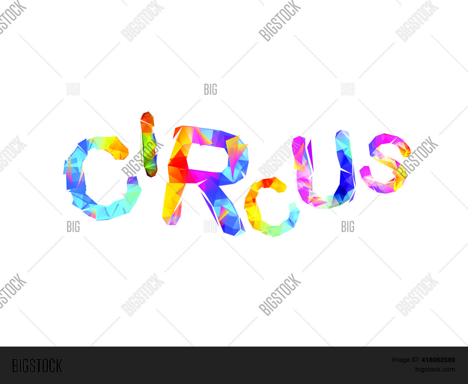 Circus. Word Written Vector & Photo (Free Trial) | Bigstock