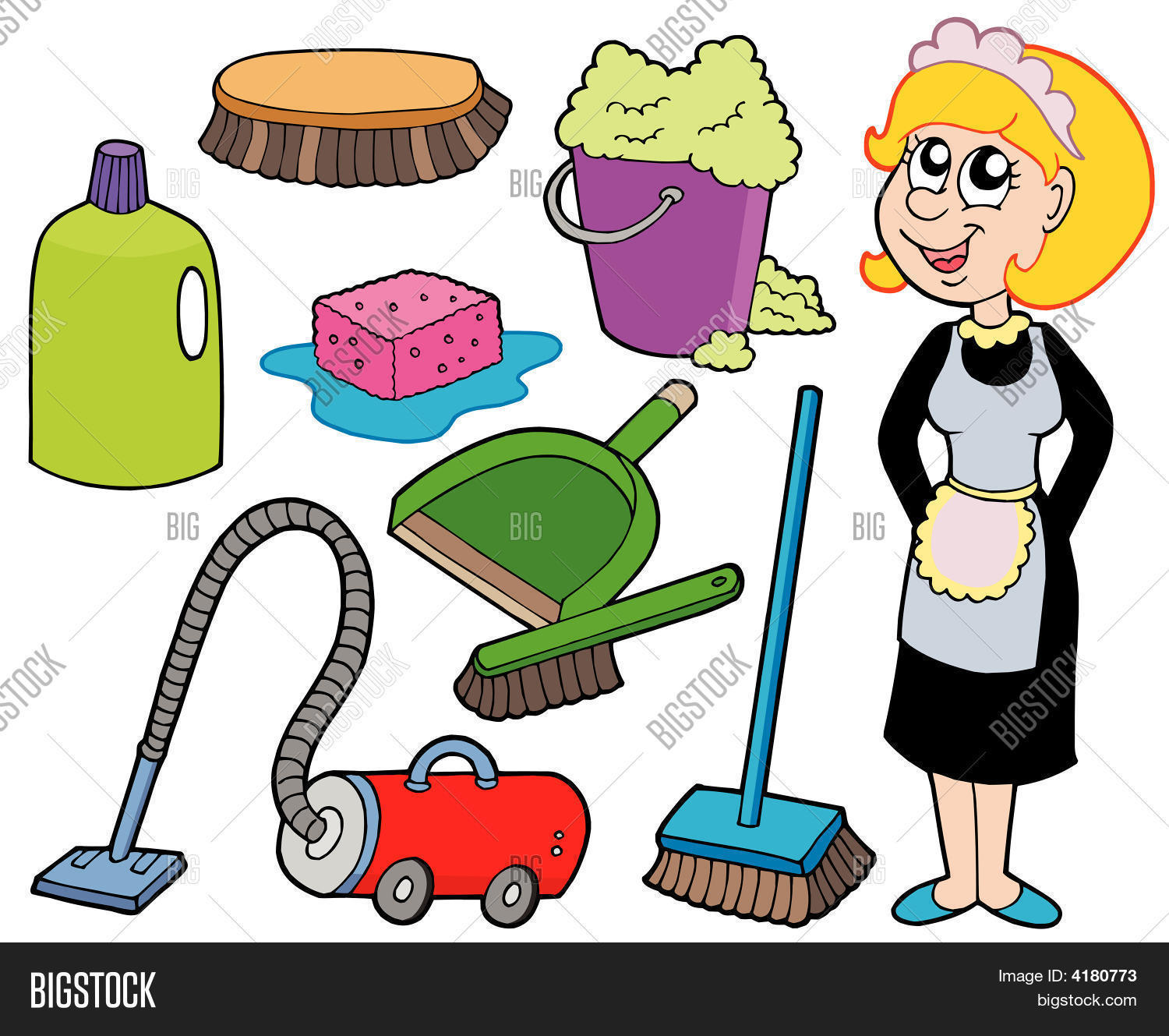 Cleaning Collection 1 Vector & Photo (Free Trial) | Bigstock