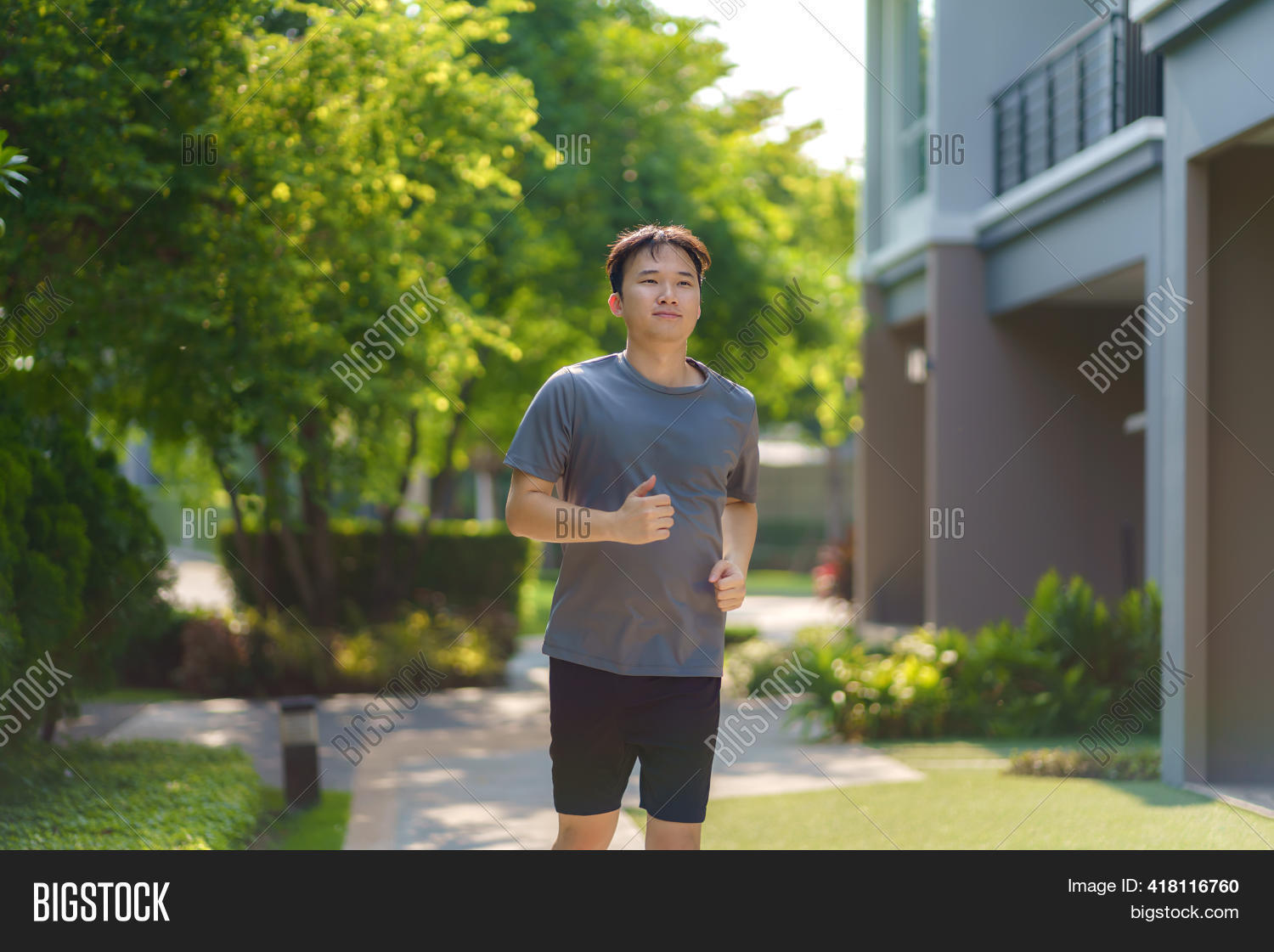 Asian Man Jogging Image & Photo (Free Trial) | Bigstock