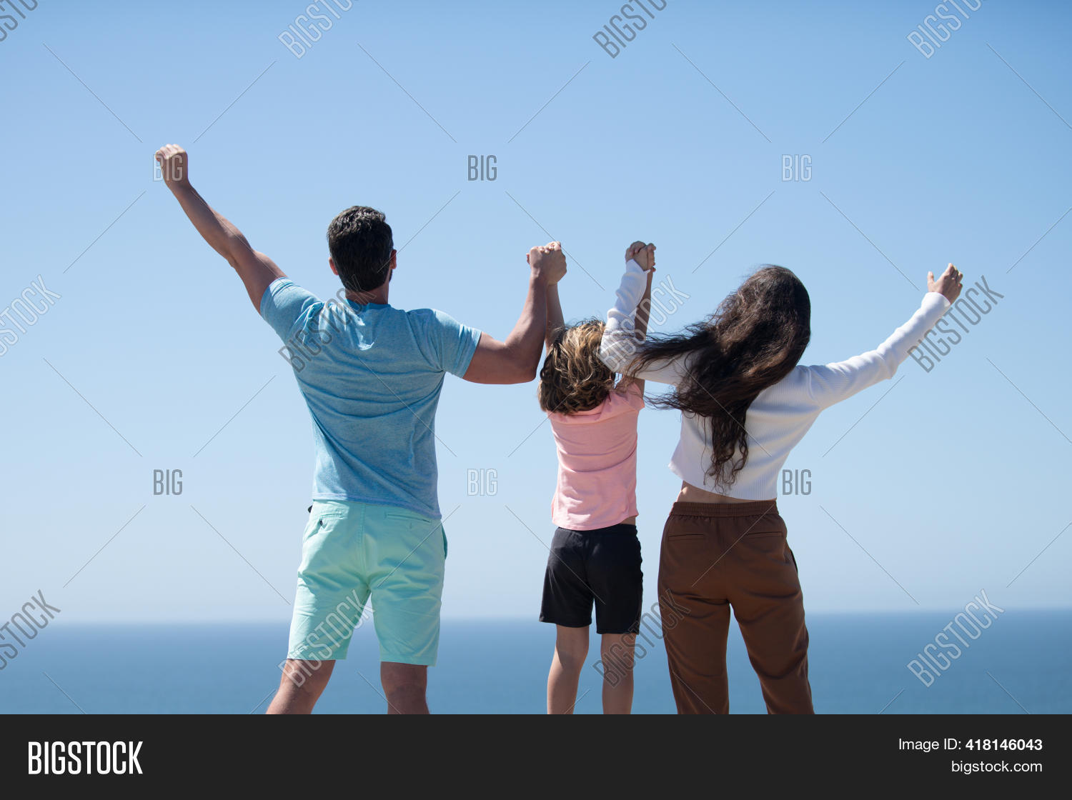 Back View Family On Image & Photo (Free Trial) | Bigstock