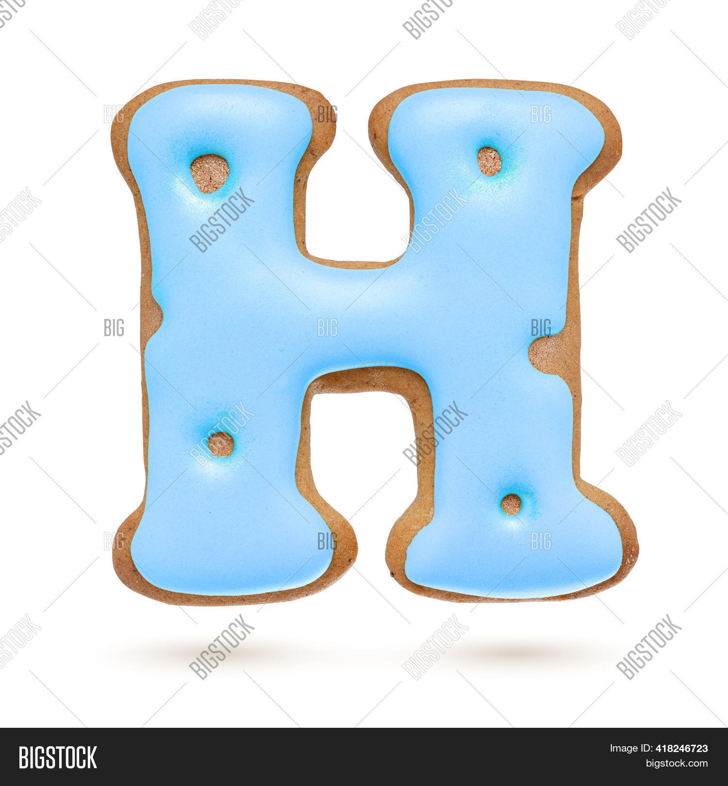 Capital Letter I Blue