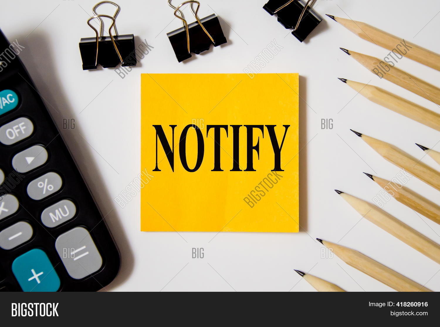 Notify Word Written On Image & Photo (Free Trial) | Bigstock