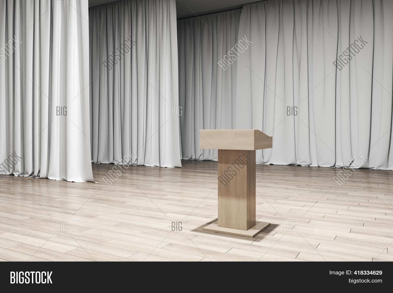 Empty Bright Stage Image & Photo (Free Trial) | Bigstock