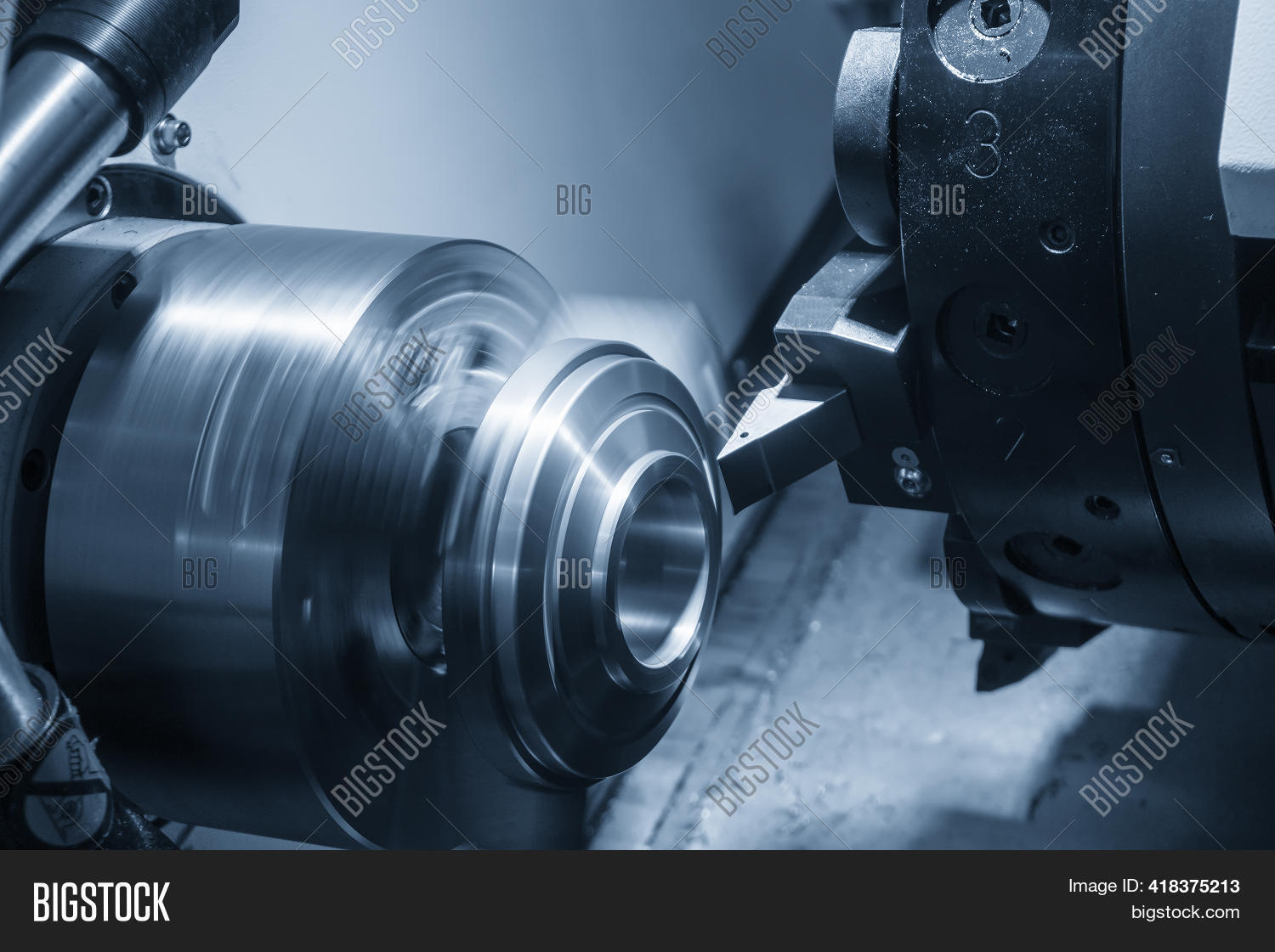 Cnc Lathe Machine Image & Photo (Free Trial) | Bigstock