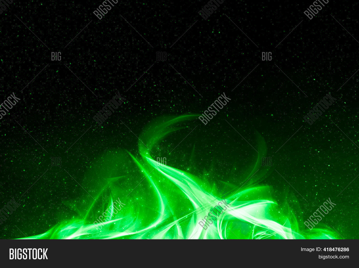 3D Retro Green Fire Image & Photo (Free Trial) | Bigstock