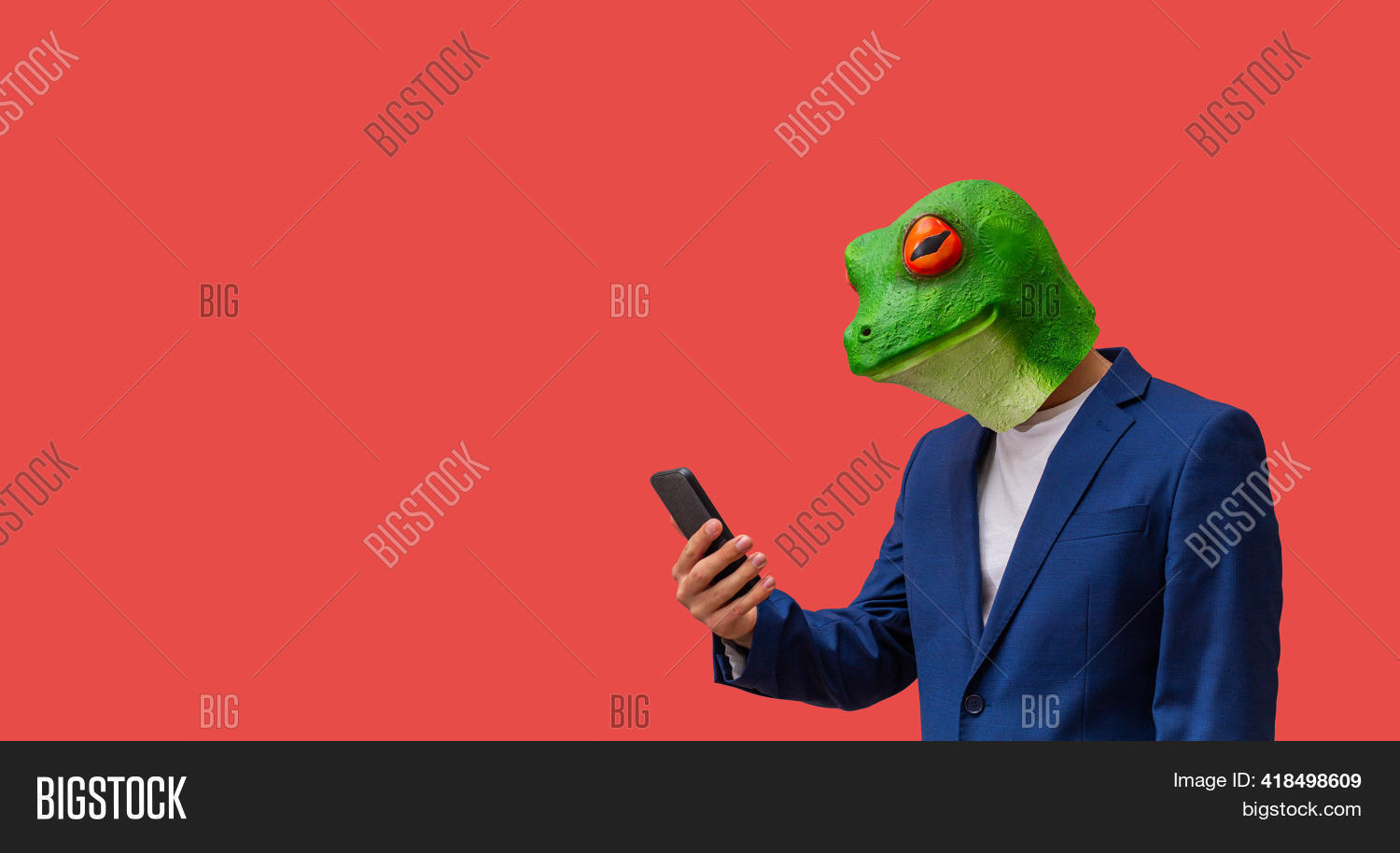 Man Frog Mask Bulging Image & Photo (Free Trial) | Bigstock