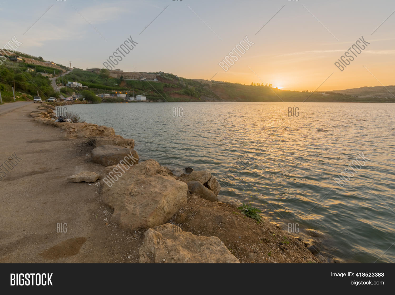 Sunset View Lake Ram ( Image & Photo (Free Trial) | Bigstock