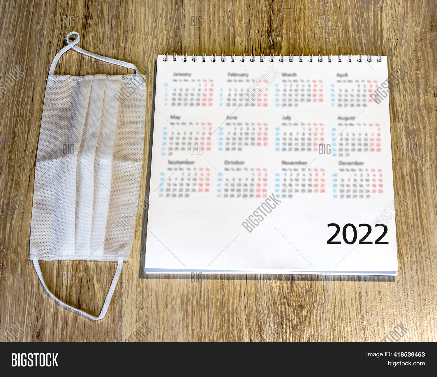 Sanitary Mask Calendar Image & Photo (Free Trial) | Bigstock