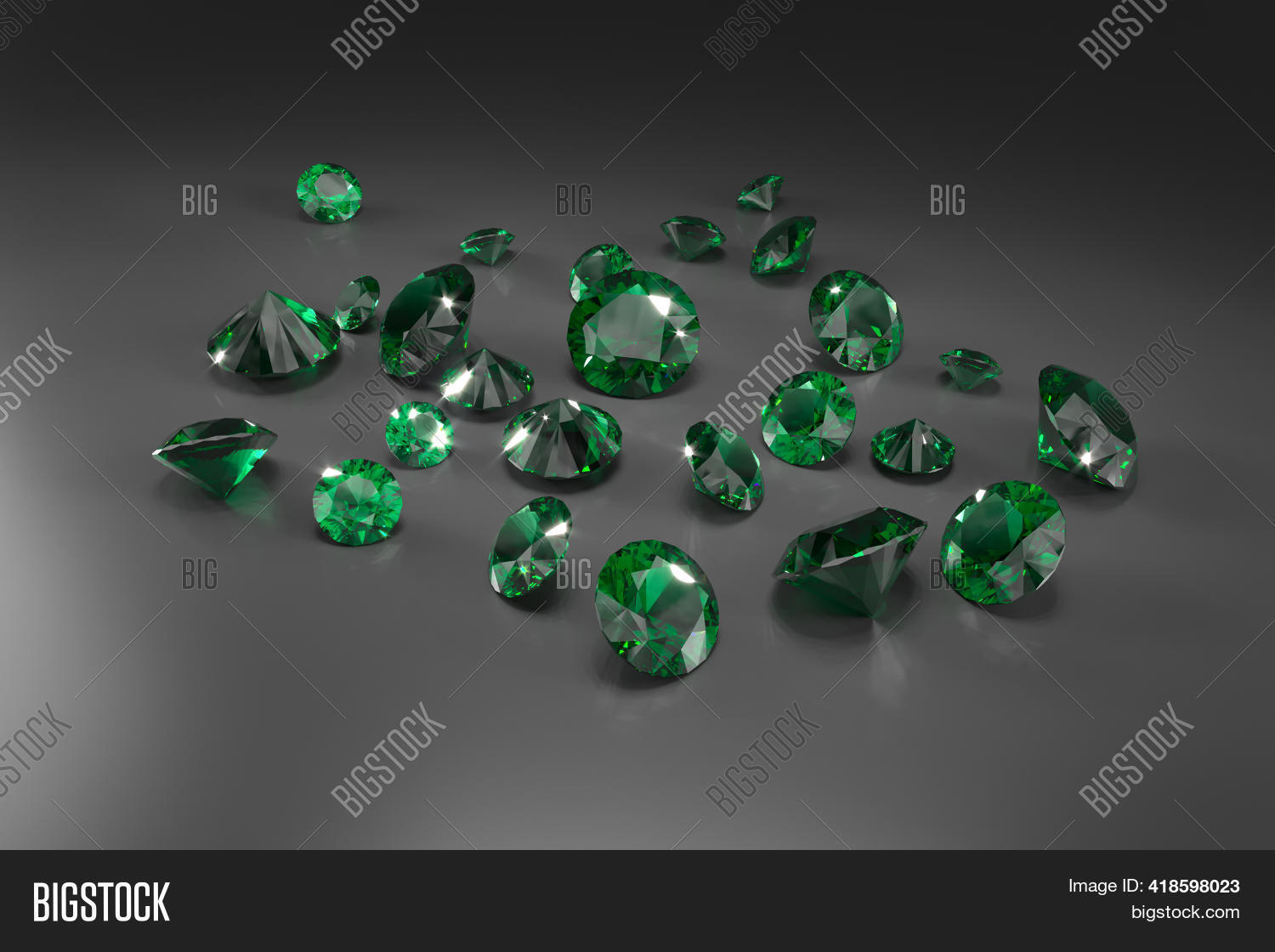 Scattering Emeralds Image & Photo (Free Trial) | Bigstock