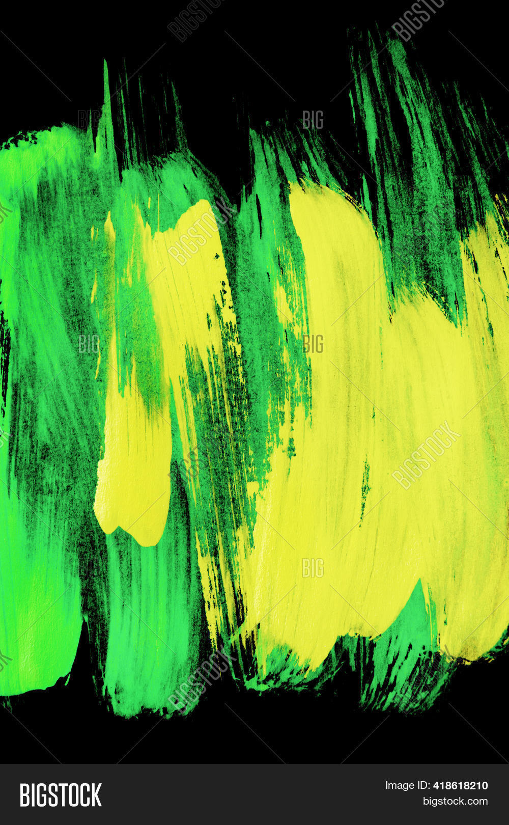 Green, Yellow And Black Background