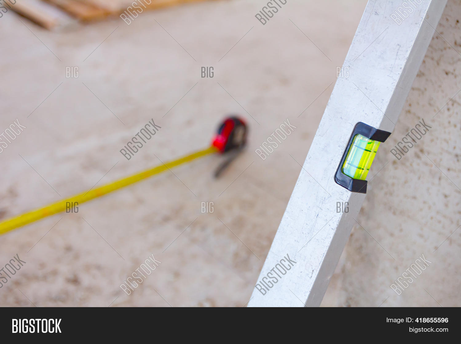 Spirit Level Placed Image & Photo (Free Trial) | Bigstock