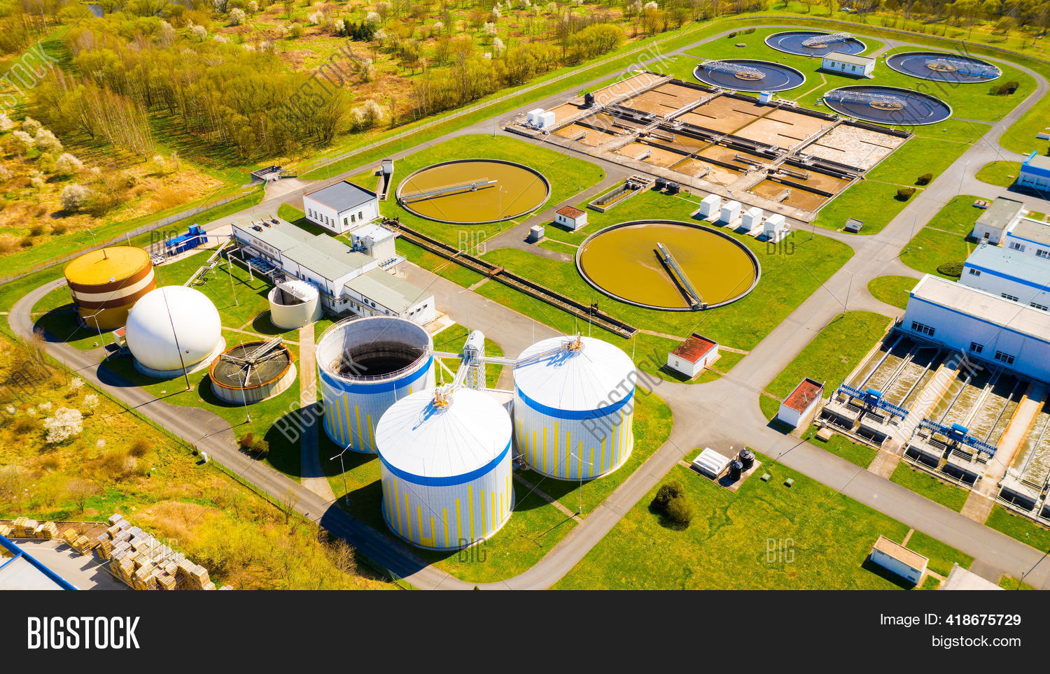Aerial View Sewage Image & Photo (Free Trial) | Bigstock
