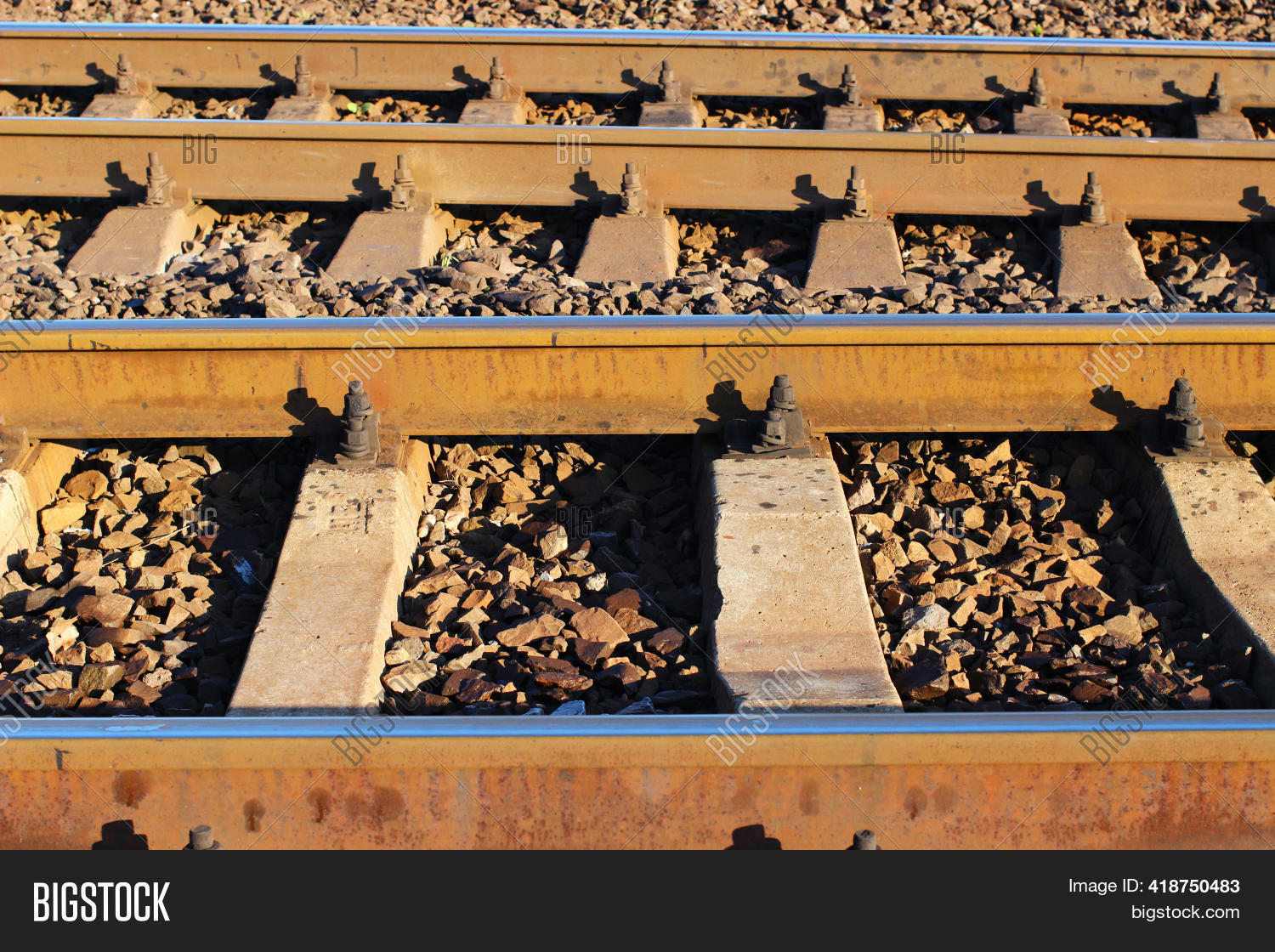 Railroad Tracks Close Image & Photo (Free Trial) | Bigstock