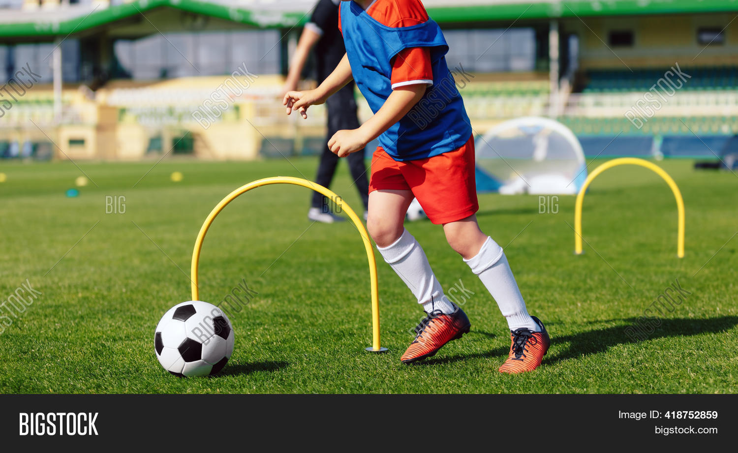 Child Playing Soccer Image & Photo (Free Trial) | Bigstock