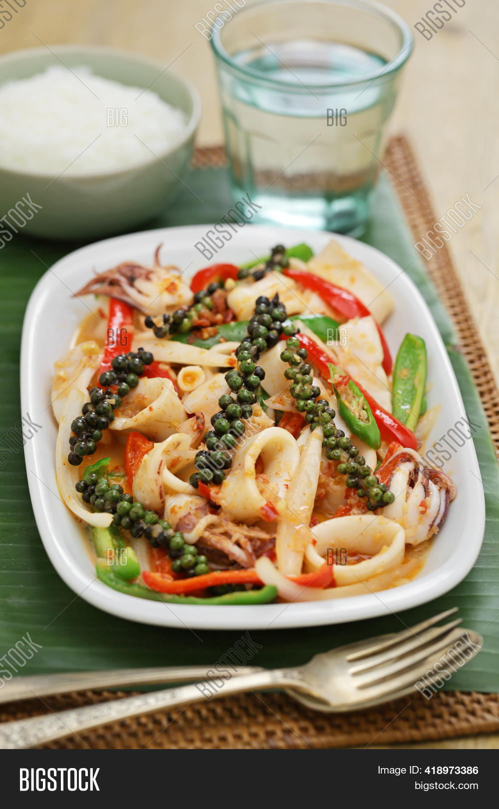 Stir Fried Fresh Squid Image & Photo (Free Trial) | Bigstock