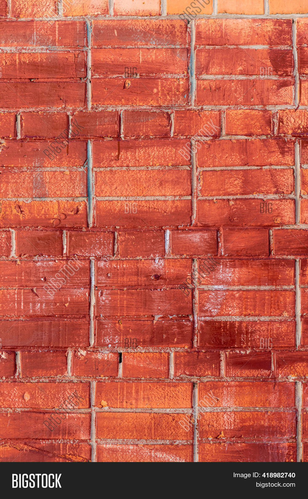 Bright Red Brick Wall Image & Photo (Free Trial) | Bigstock