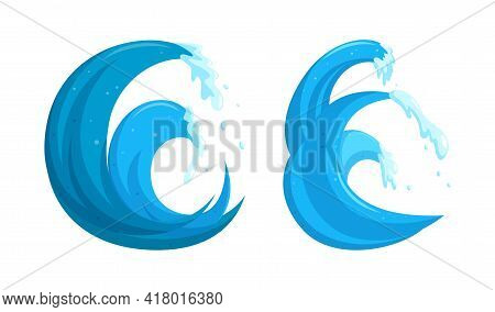 Flood Waves Logo. Vector & Photo (Free Trial) | Bigstock