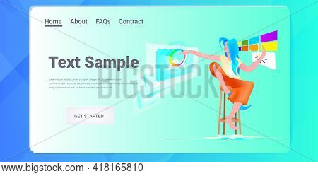 Female Web Designer Vector & Photo (Free Trial) | Bigstock