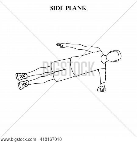 Side Plank Exercise Vector & Photo (Free Trial) | Bigstock