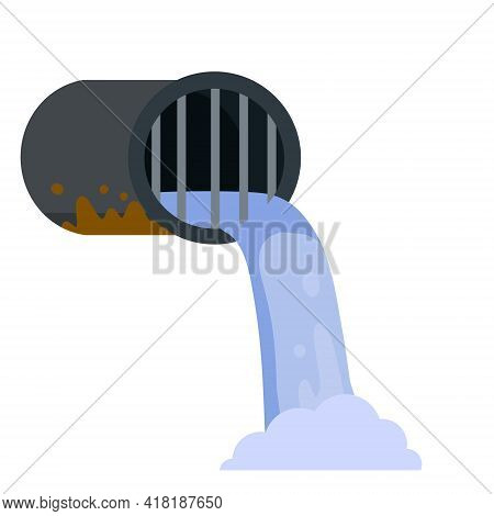 Pipe Water. Drainage Vector & Photo (Free Trial) | Bigstock