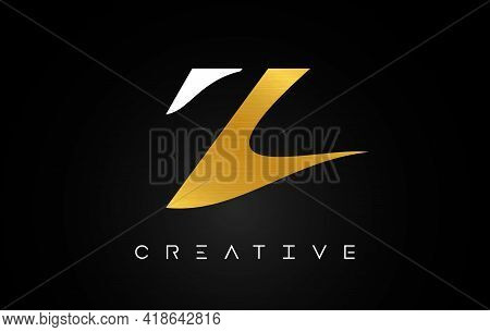 Z Golden Letter Logo Vector & Photo (Free Trial) | Bigstock