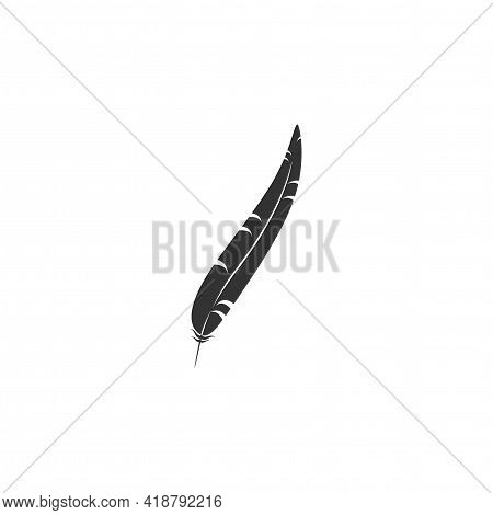 Black Curved Feather Vector & Photo (Free Trial) | Bigstock