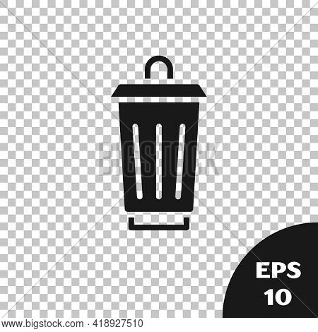 Black Trash Can Icon Vector & Photo (Free Trial) | Bigstock