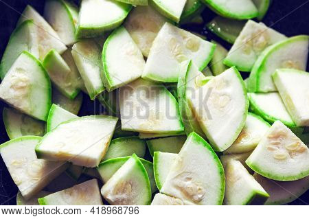 Chopped Zucchini Ready Image & Photo (Free Trial) | Bigstock